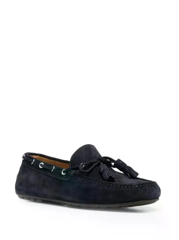 Rlx Ralph Lauren Harold Tasselled Suede Loafers - Blue