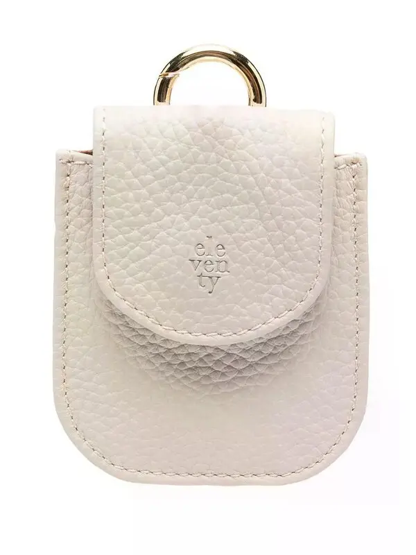 Eleventy Debossed-logo Pouch - Neutrals