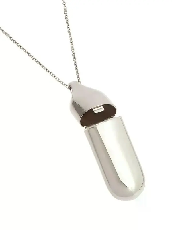 COURREGES Tone Flask Pendant Necklace
