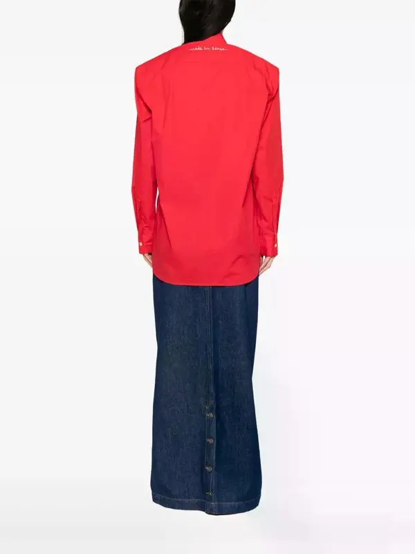 Fiorucci Embroidered Shoulder-padded Shirt
