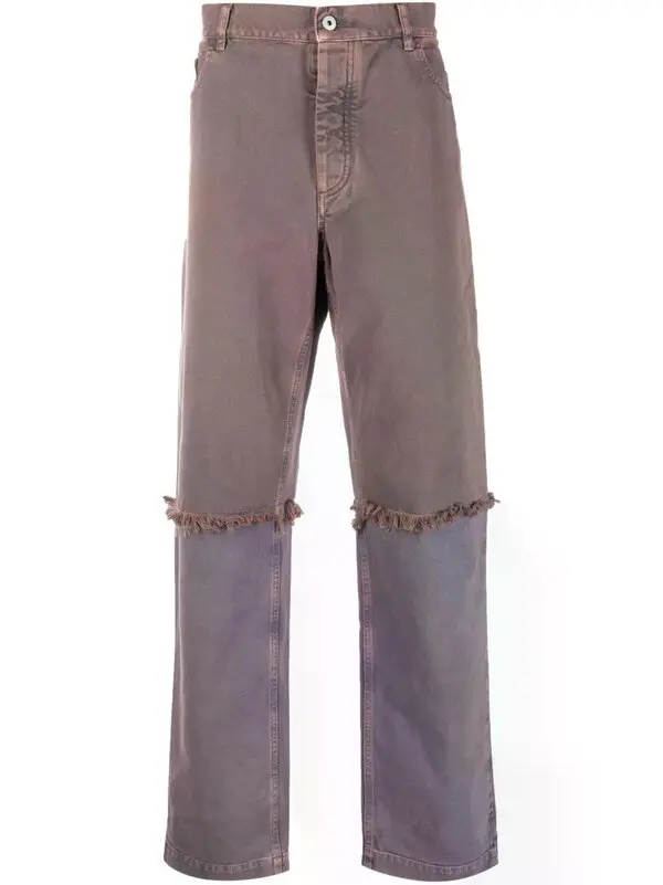 COUNTY OF MILAN Hybrid Straight-leg Jeans - Purple