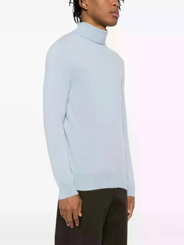 N.peal Trafalgar Roll Neck Jumper - Blue