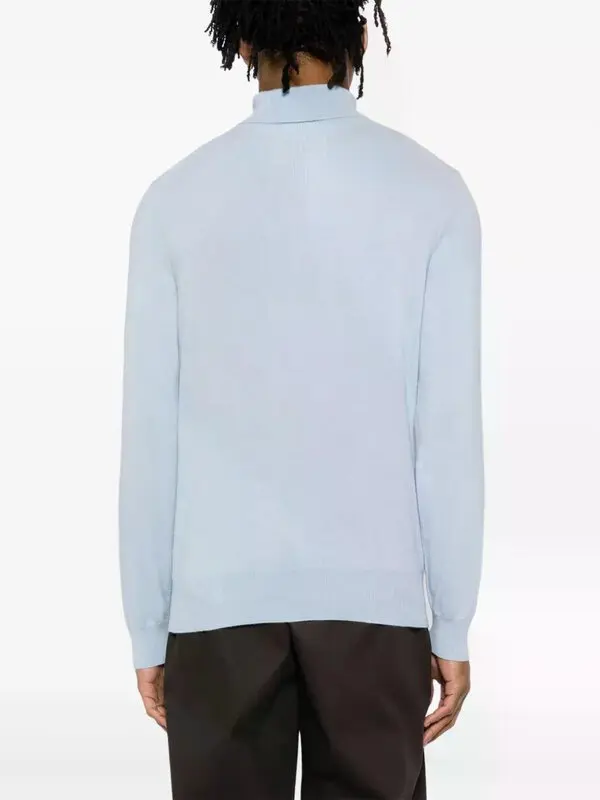 N.peal Trafalgar Roll Neck Jumper - Blue