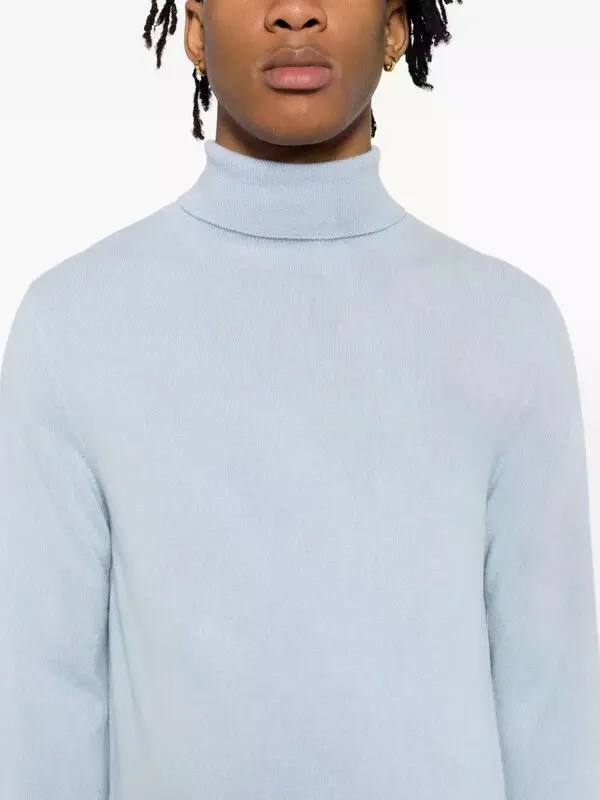 N.peal Trafalgar Roll Neck Jumper - Blue