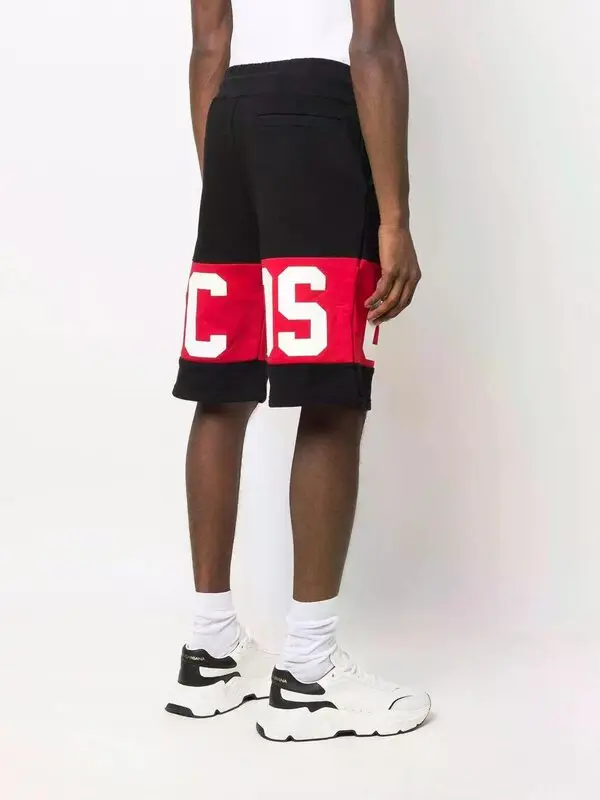 Gcds Logo Print Track Shorts - Black
