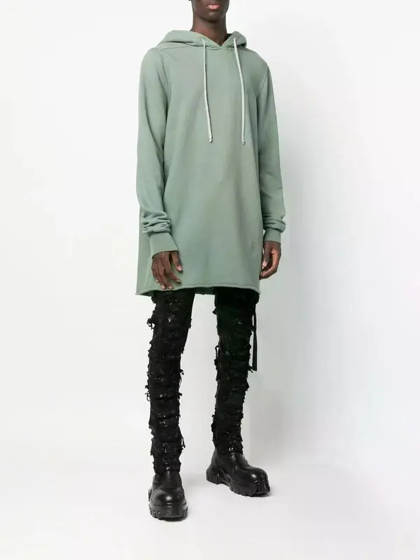 Rick Owens Long-sleeve Rib-trimmed Hoodie