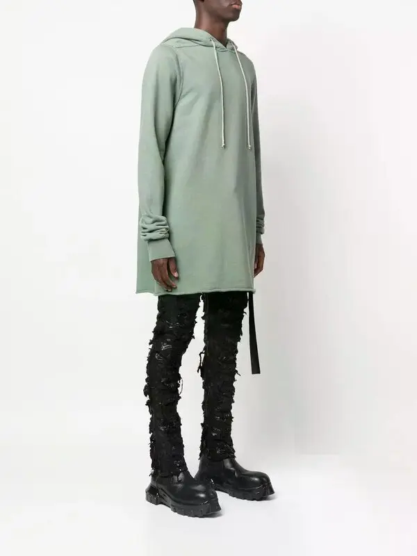 Rick Owens Long-sleeve Rib-trimmed Hoodie