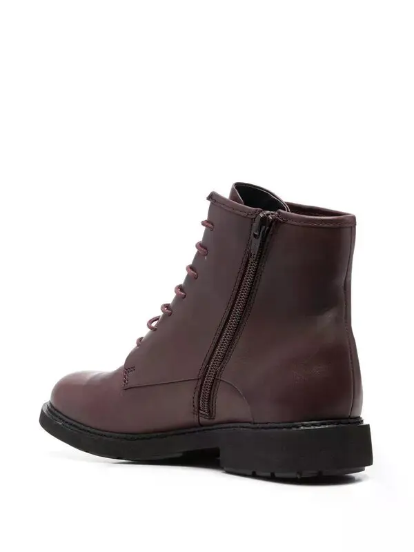 Camper Ankle Lace-up Boots - Brown