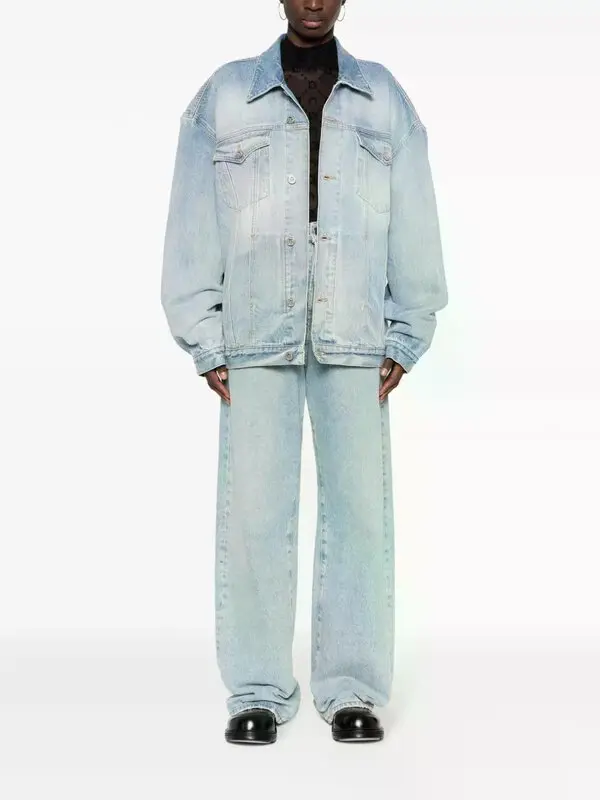 Vetements Logo Denim Jacket