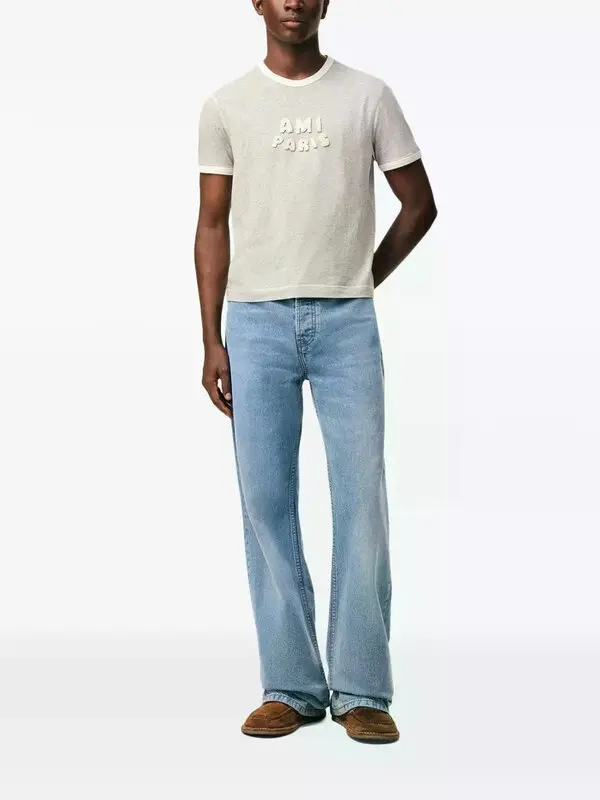 AMI Paris Wide-leg Denim Jeans
