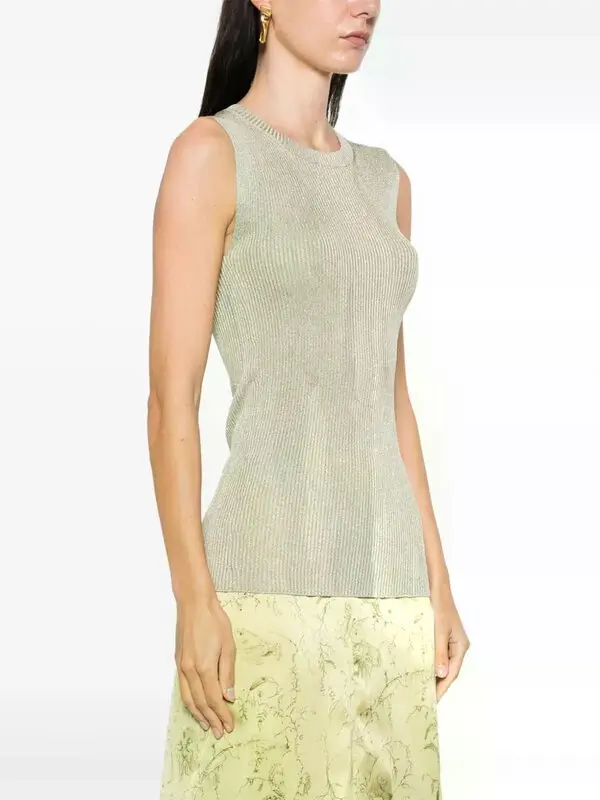 Fabiana Filippi Ribbed Knit Tank Top - Green