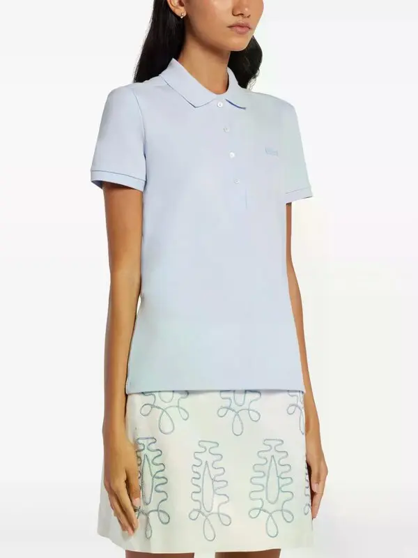 Lacoste Logo-appliqué Polo Shirt - Blue