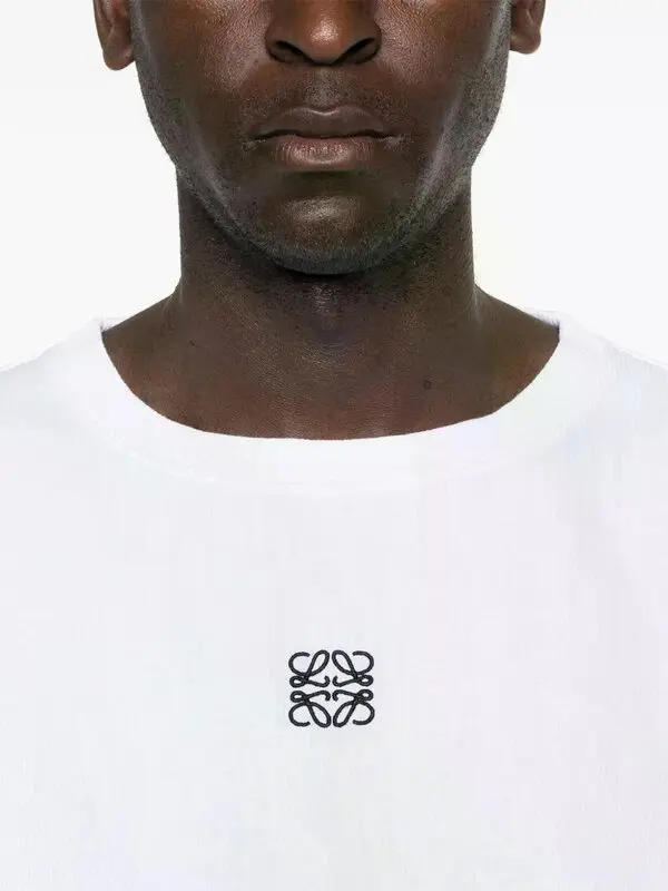 Loewe Embroidered Anagram-motif T-shirt - White
