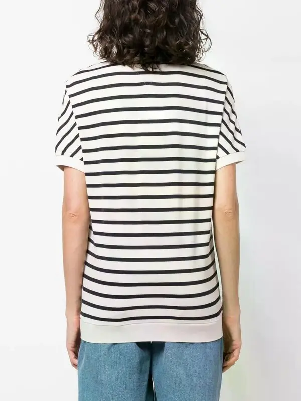 Tommy Hilfiger Striped Split-neck T-shirt