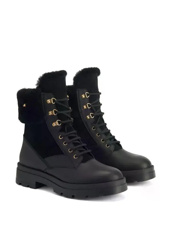 GIUSEPPE ZANOTTI Jaure Combat Boots - Black