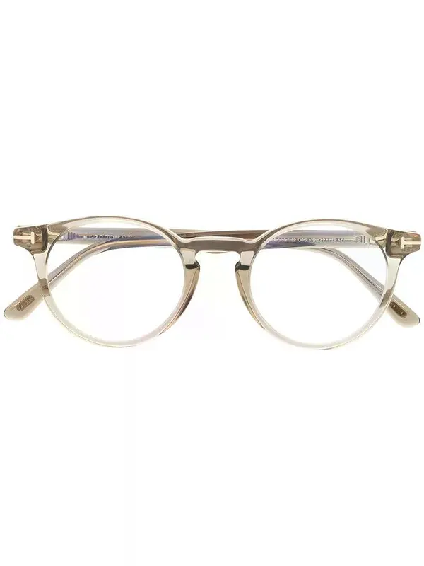 TOM FORD Round-frame Optical Glasses - Neutrals