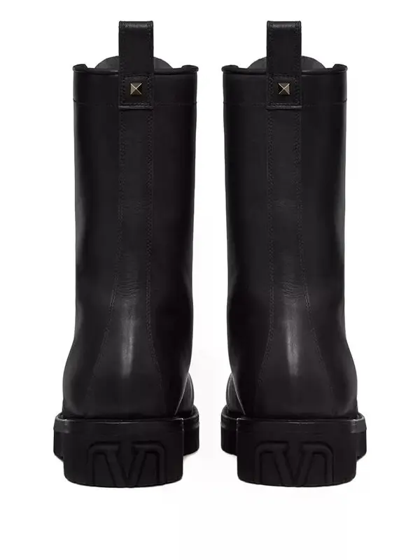 Valentino Garavani Xcombat Leather Boots