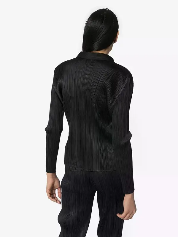 Issey Miyake Pleated Button-down Shirt
