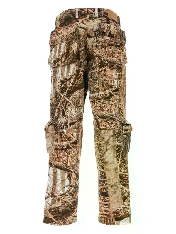 1989 STUDIO Camouflage Print Cargo Trousers