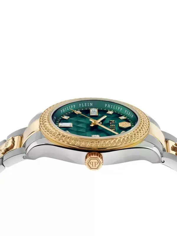 Philipp Plein Two-tone Stainless Steel Watch With Crystal Embellishment
