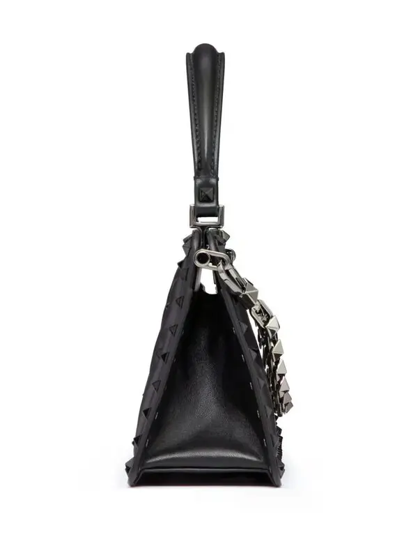 Valentino Garavani Rockstud Padded Leather Handbag - Black