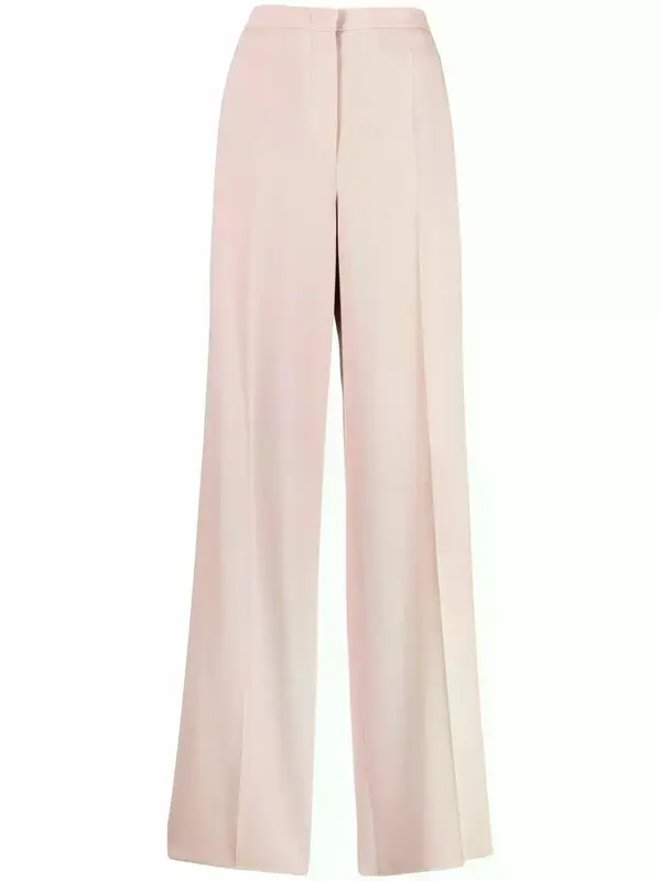 Giorgio Armani High Waisted Wide Leg Trousers - Pink