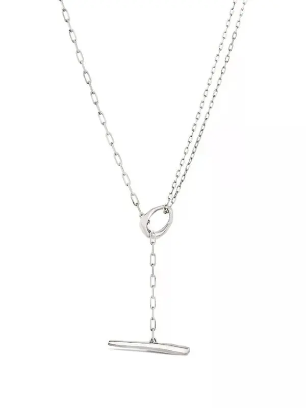 DINNY HALL Thalassa Small T-bar Necklace - Silver