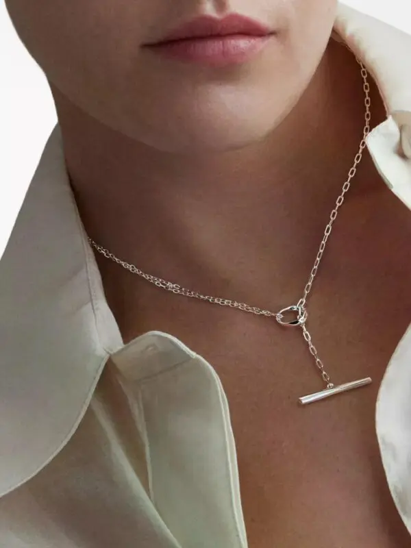 DINNY HALL Thalassa Small T-bar Necklace