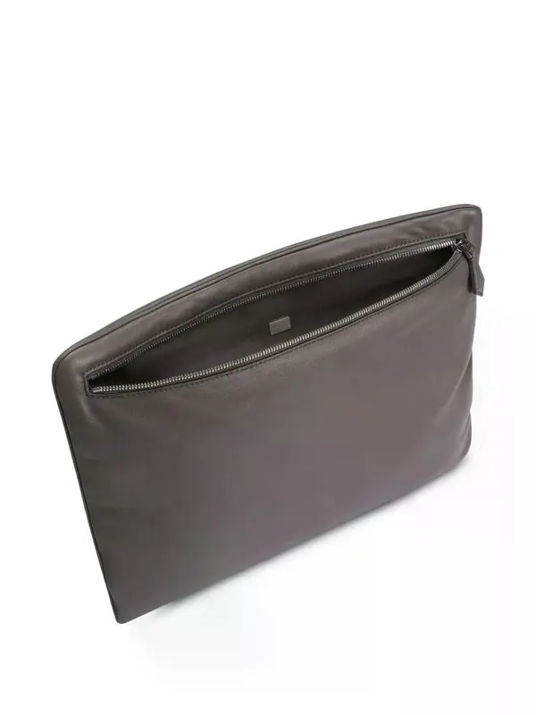 Dolce & Gabbana Leather Clutch Bag - Grey