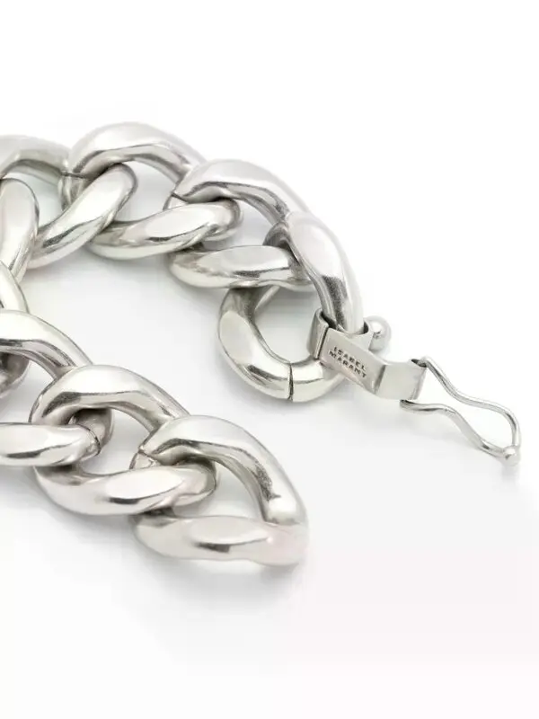 Isabel Marant Étoile Links Logo-engraved Bracelet - Silver