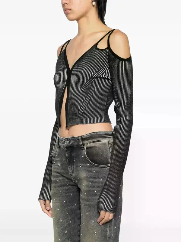 FENG CHEN WANG Cut-out Cardigan With Double Strap Detail