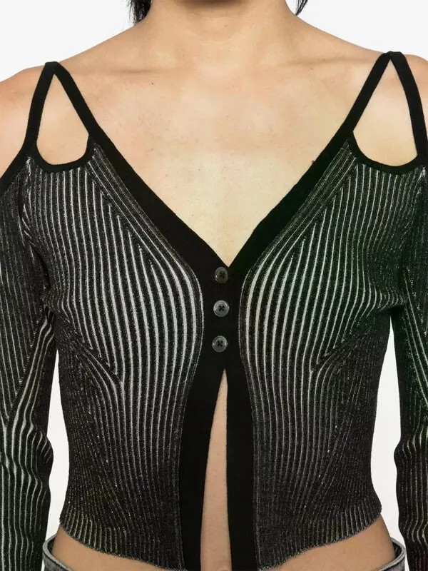 FENG CHEN WANG Cut-out Cardigan With Double Strap Detail