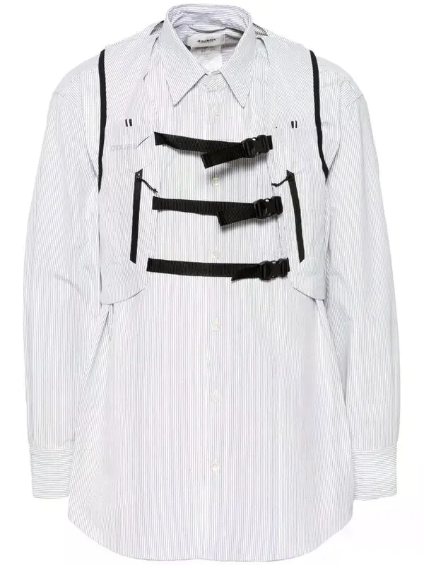 DOUBLET Trail Vest Striped Shirt