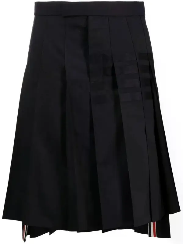 Thom Browne 4-bar Woollen Pleated Skirt