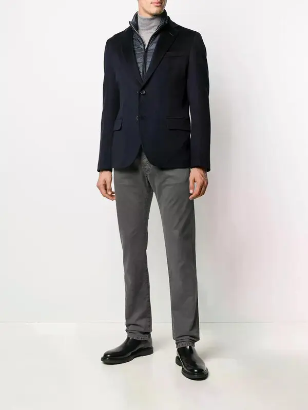 Herno Padded-detail Single-breasted Blazer