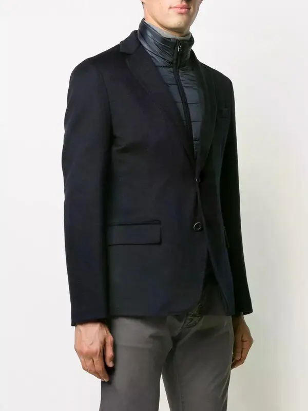 Herno Padded-detail Single-breasted Blazer