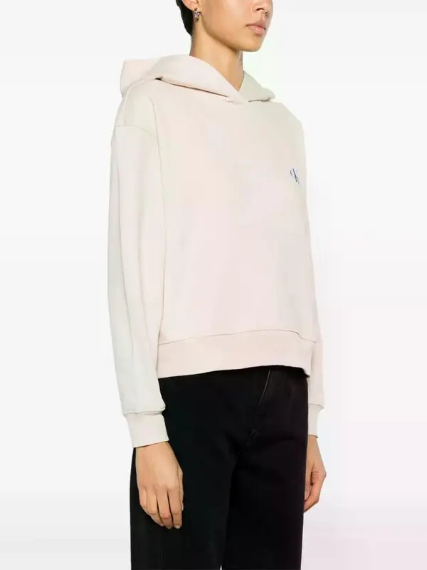 Calvin Klein Logo Patch Jersey Hoodie