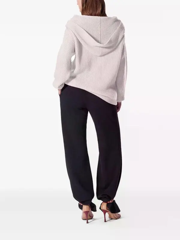 MARGHERITA MACCAPANI Knitted Hooded Jumper - Neutrals