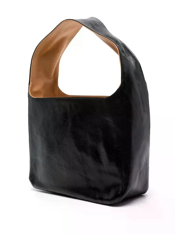 Our Legacy Grained Leather Zip Tote Bag - Black