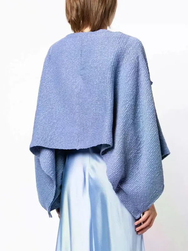 Voz Cropped Bolero Jacket - Blue