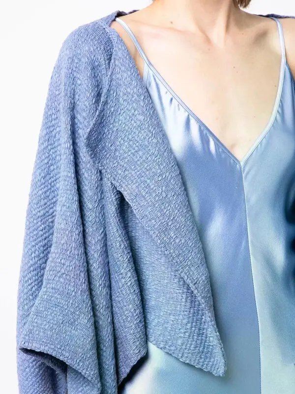 Voz Cropped Bolero Jacket - Blue