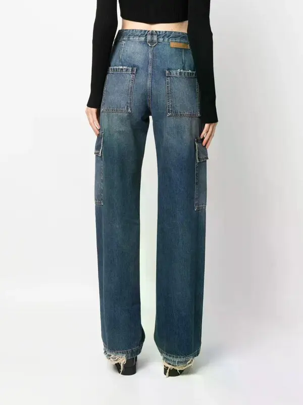 Stella McCartney Cargo Pockets Straight Leg Jeans