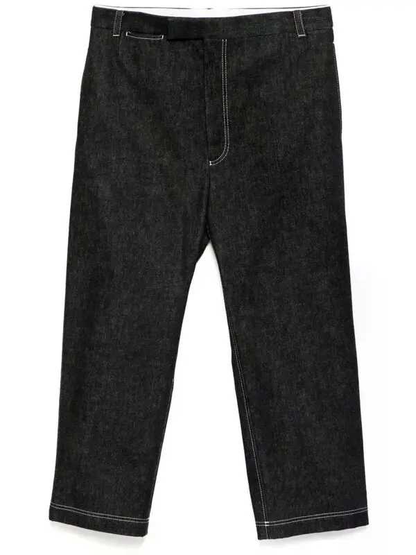 Thom Browne Unconstructed Contrast-topstitching Jeans