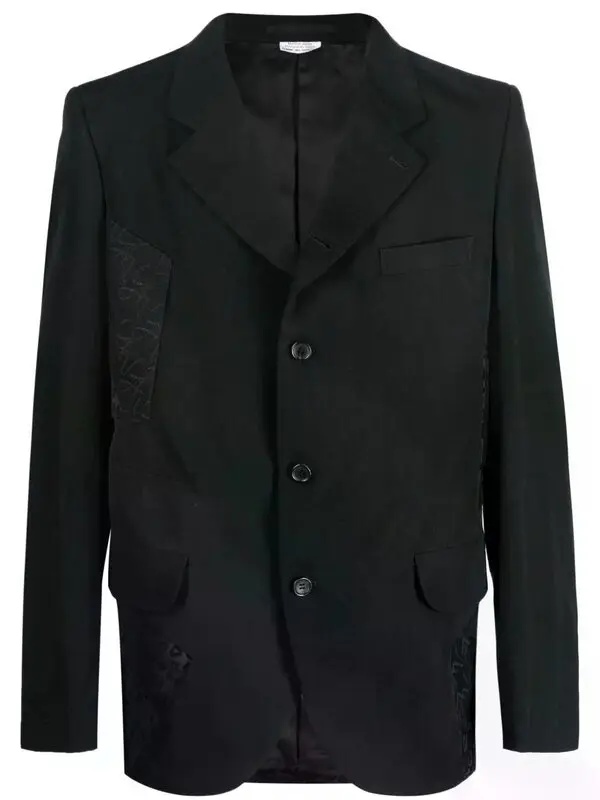 Comme Des Garçons Panelled Single-breasted Blazer