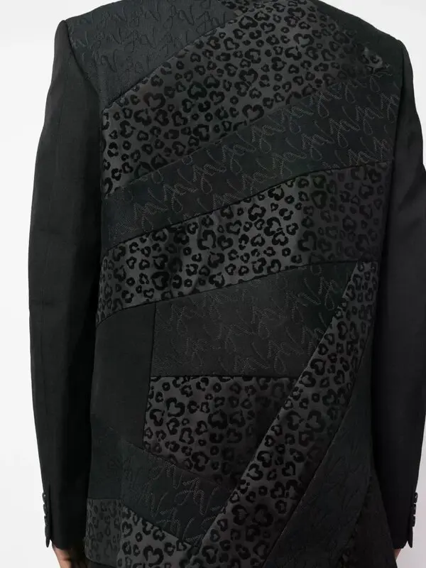 Comme Des Garçons Panelled Single-breasted Blazer
