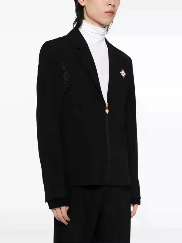 Casablanca Zip-up Mesh Panel Jacket