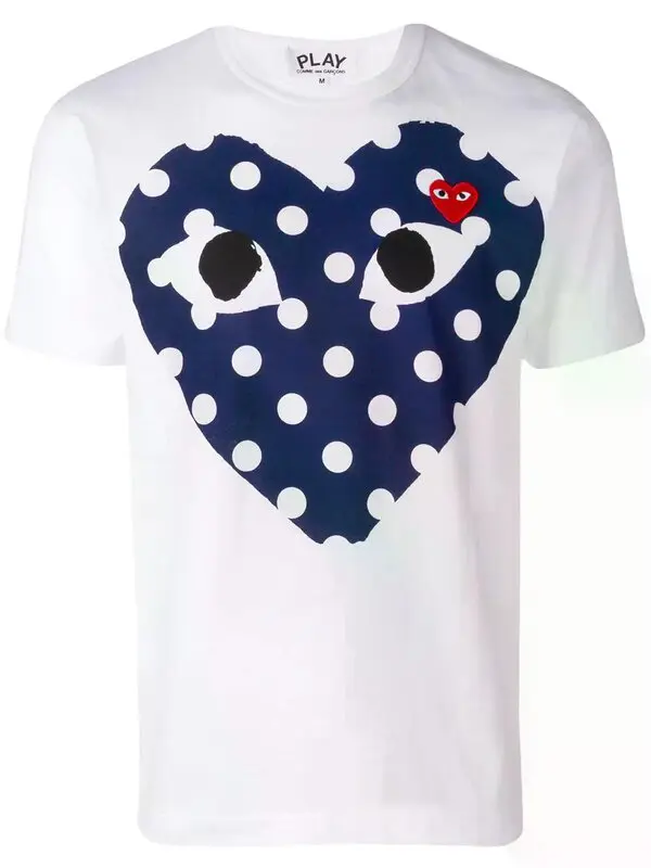 Play Comme Des Garcon Logo-print Cotton T-shirt