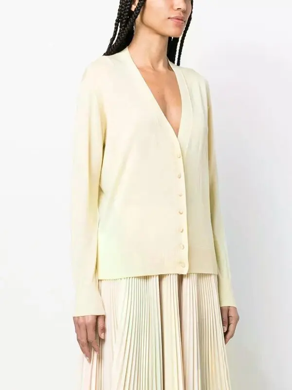 JIL SANDER Fine Knit V-neck Cardigan