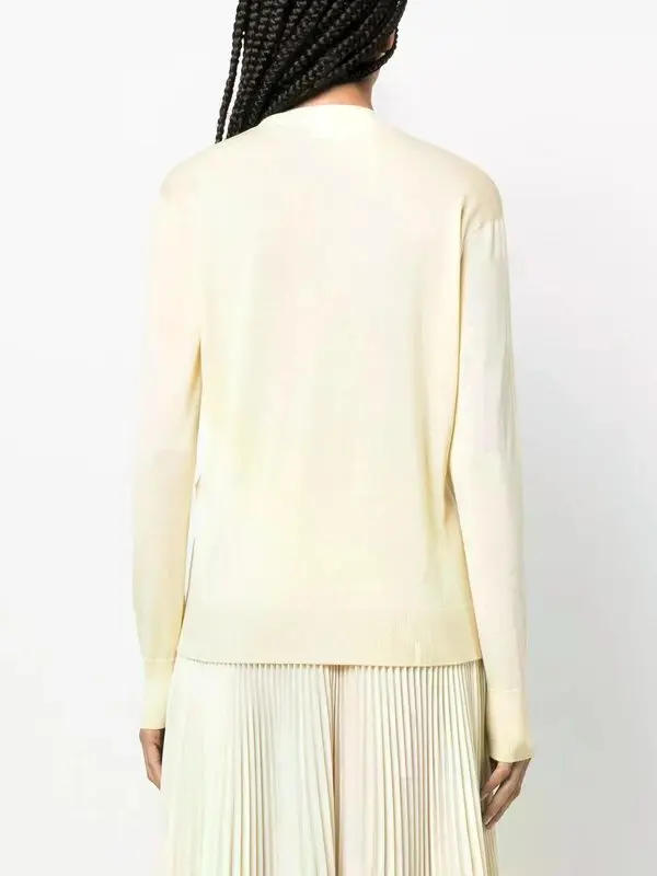 JIL SANDER Fine Knit V-neck Cardigan