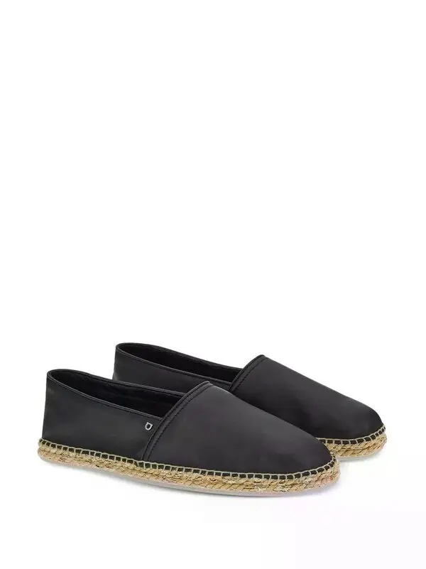 FERRAGAMO Gancini Buckle Leather Espadrilles